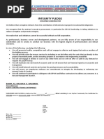 Pcab Integrity Pledge | PDF | Government | Economies