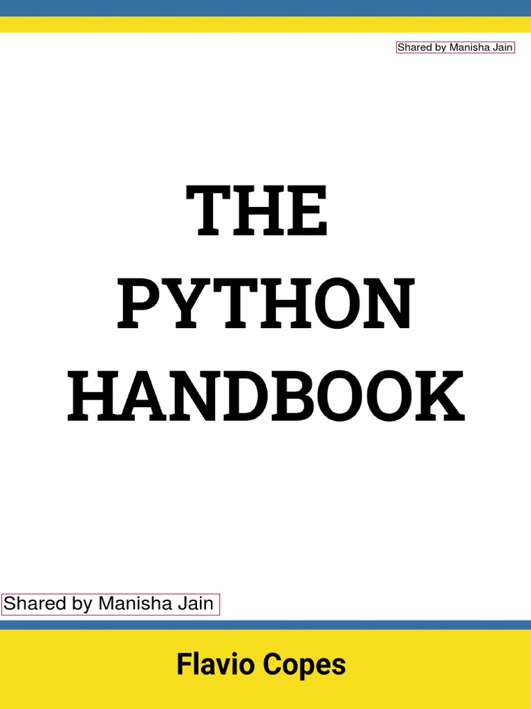 Python Handbook | PDF | Boolean Data Type | Parameter (Computer ...