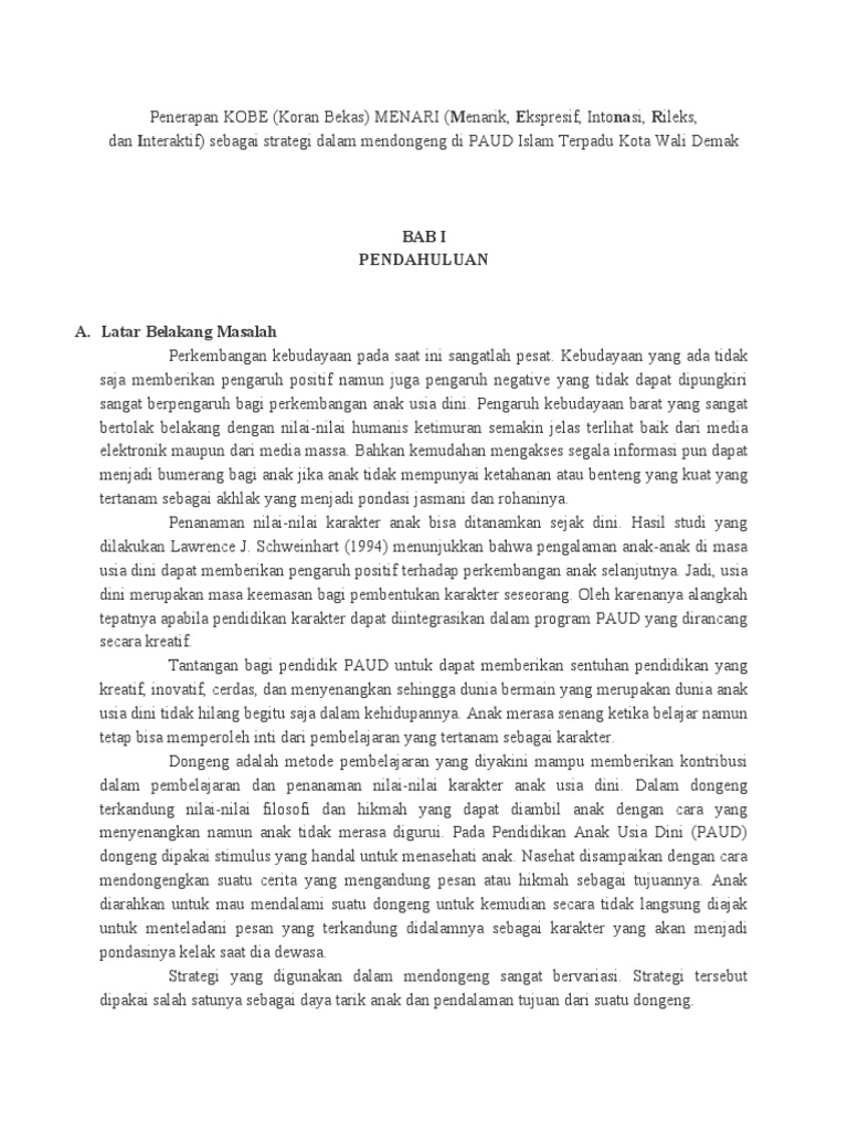 Contoh Best Practice TK | PDF