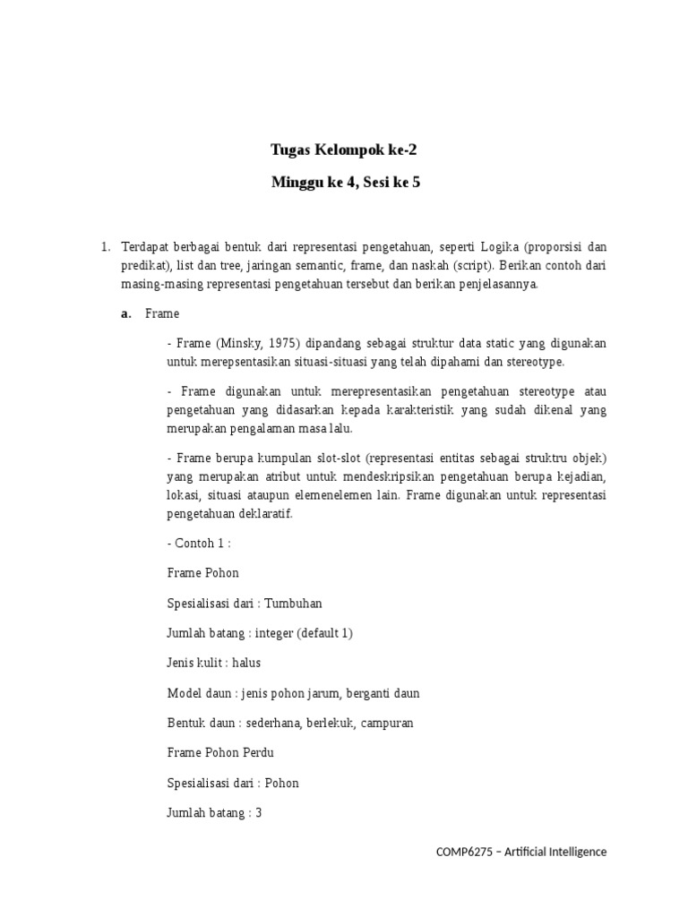 AI Jawaban Tugas Kelompok 2 AI Tk2 | PDF