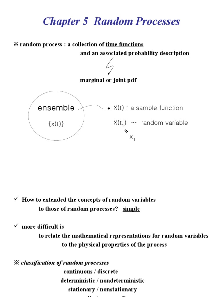 Random Processes | PDF | Probability Density Function | Probability ...