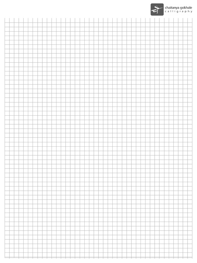 A4 Calligraphy Graph Paper | PDF