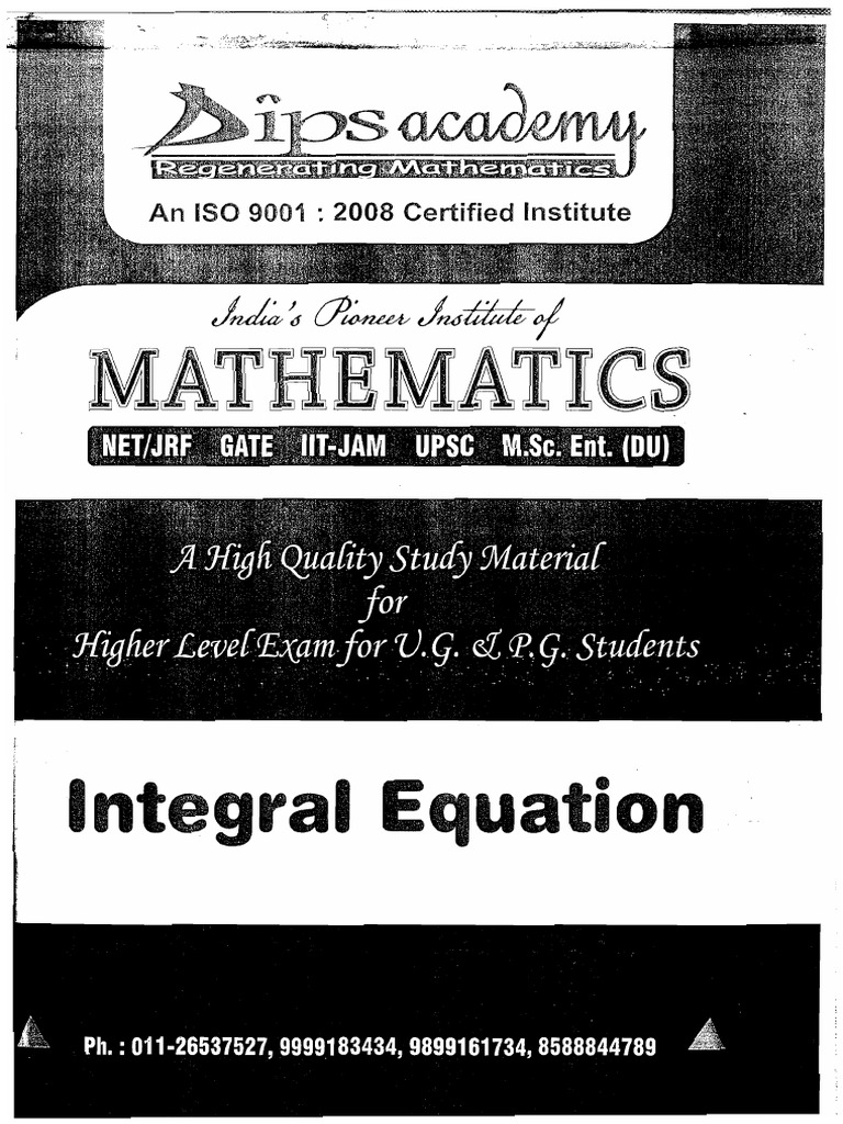 Integral Equation | PDF