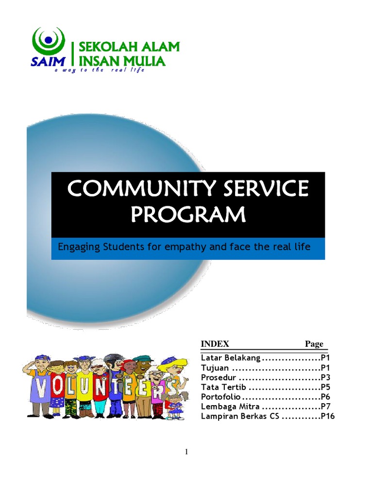 Panduan Community Service 2019-2020 BC | PDF