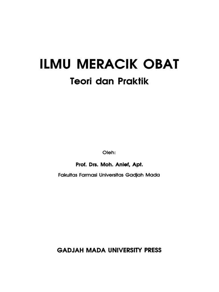 Ilmu Meracik Obat | PDF