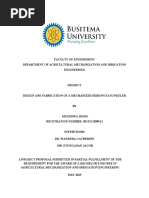 Design of Sugar Cane Machine | PDF | Belt (Mechanical) | Electric Motor