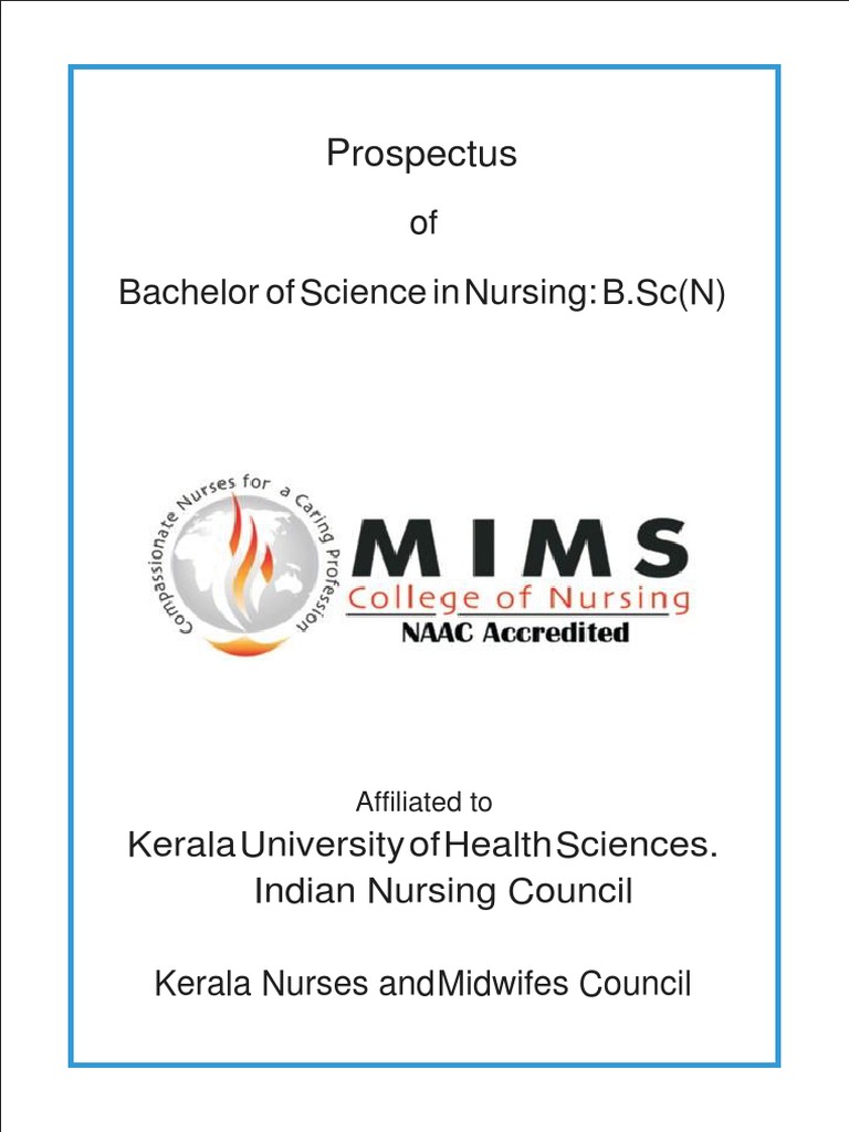 BSC Nursing Prospectus | PDF | Nursing | University And College Admission