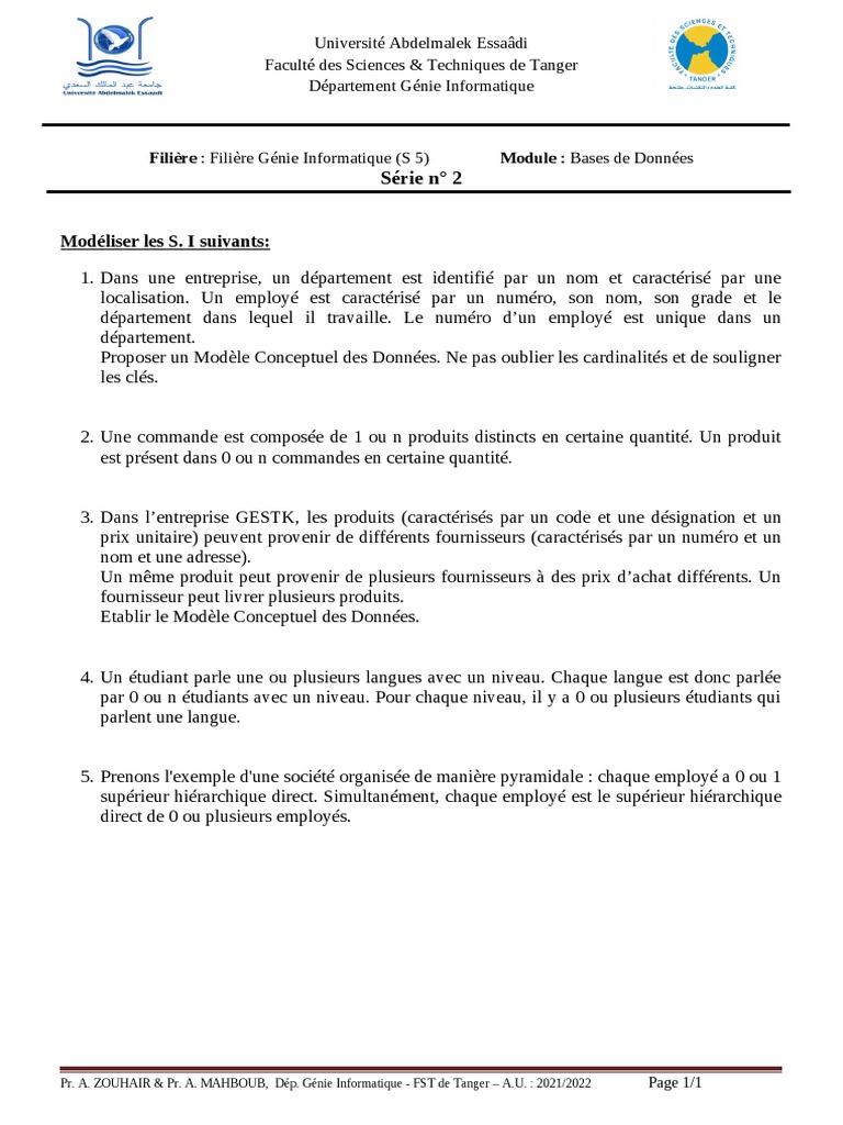 TD Série 2 | PDF | Ordinateurs