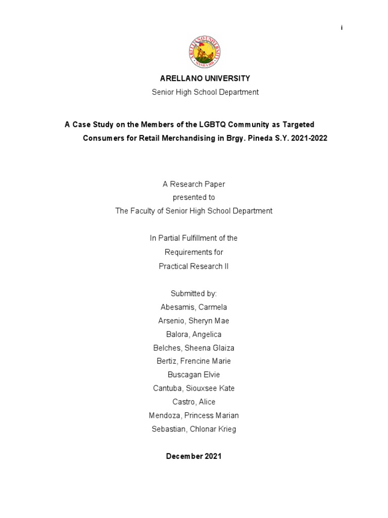 Group 4 Abm 11 Practical Research2 | PDF | Survey Methodology | Lgbt