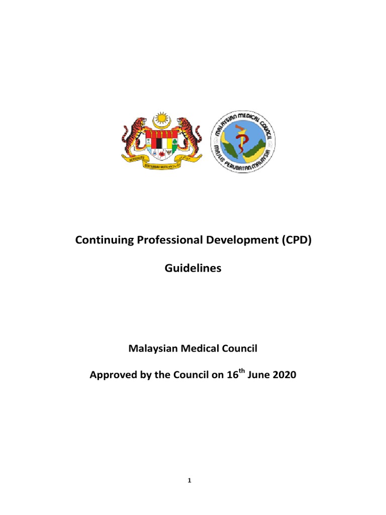 CPD Points Guidelines for Malaysian Doctors | PDF | Professional ...