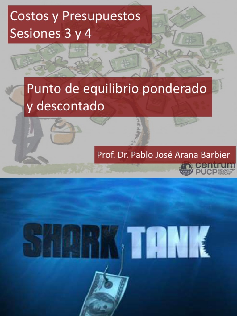 Sesiones 3 y 4 - Punto de Equilibrio Ponderado y Descontado | Descargar gratis PDF ...