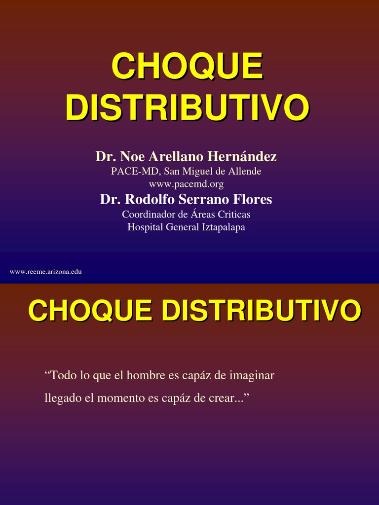 Guía Completa sobre Choque Distributivo | PDF | Septicemia | Endotelio