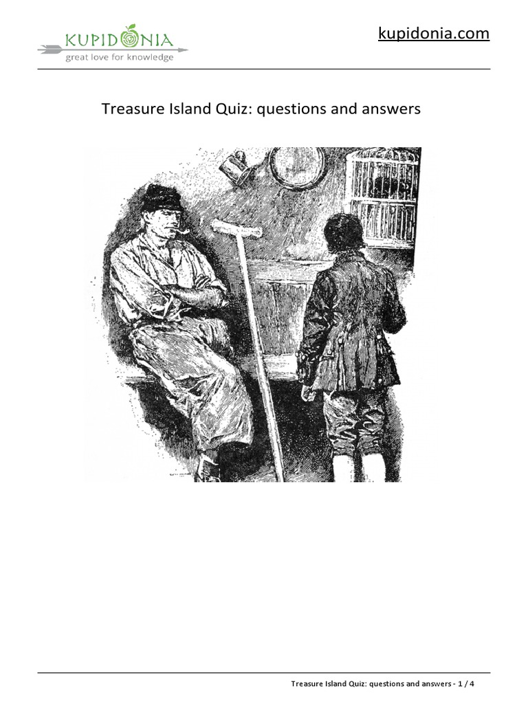 Treasure Island Quiz: Questions and Answers - 1 / 4 | PDF | Treasure ...