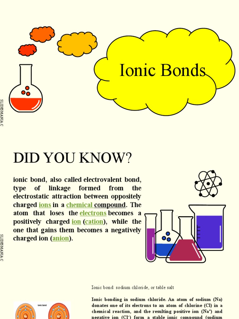 Ionic Bonds | PDF | Ionic Bonding | Ion