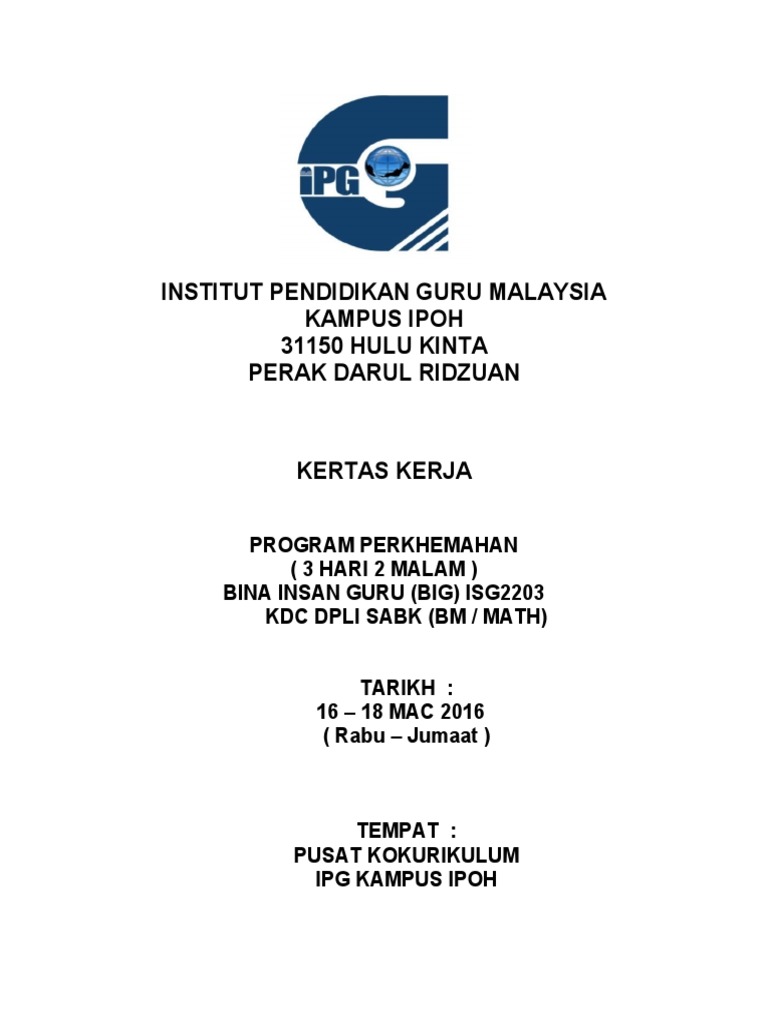 Kertas Kerja BIG MPU3112 | PDF | Karier & Perkembangan