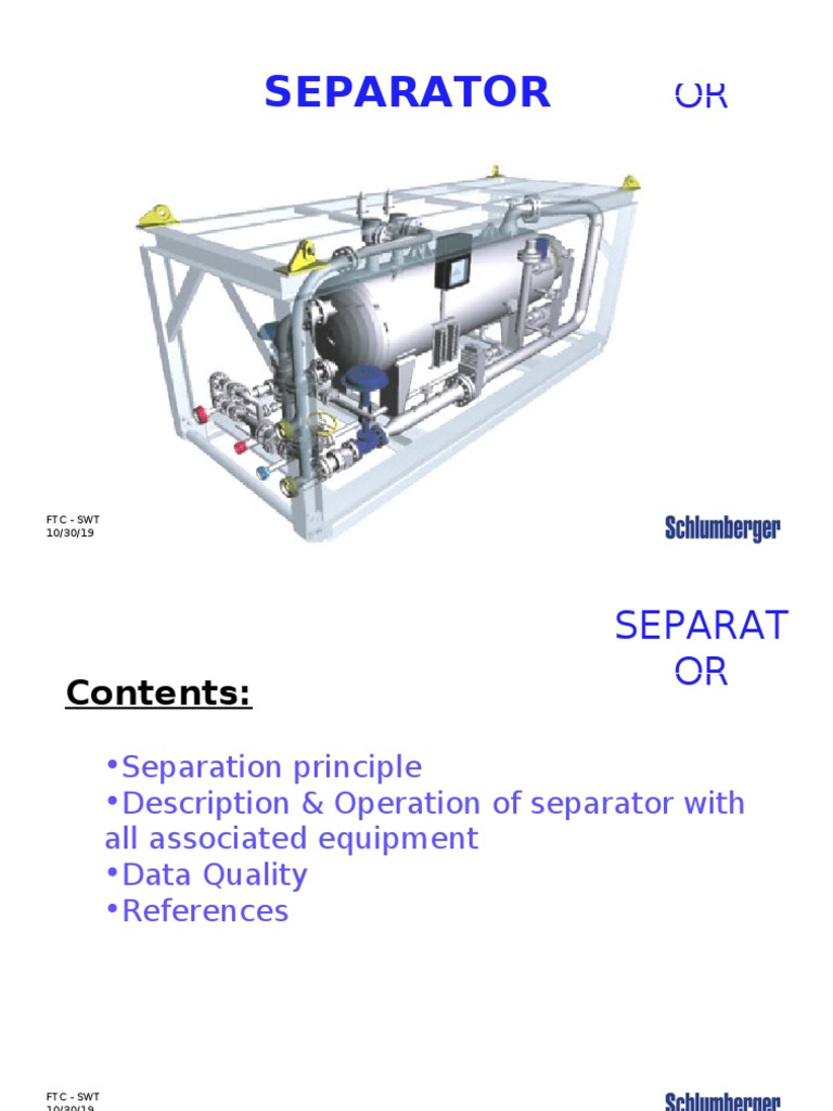 Separator Operation and Metering Overview | PDF | Pump | Valve