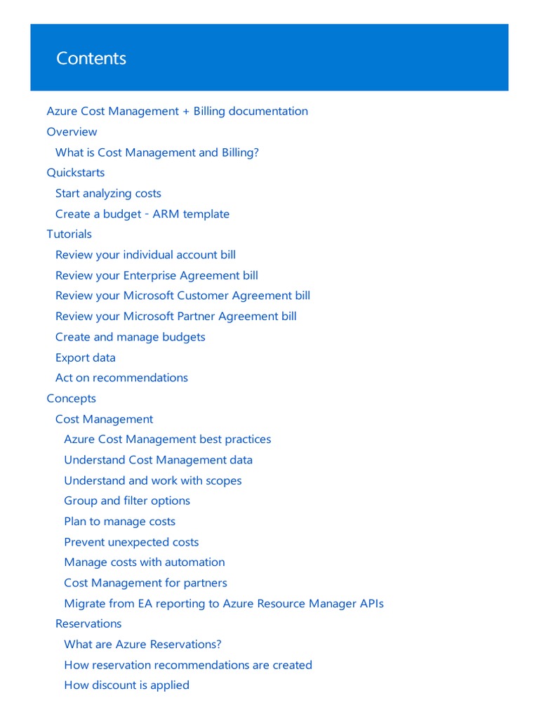 Azure COst Management | PDF | Microsoft Azure | Databases