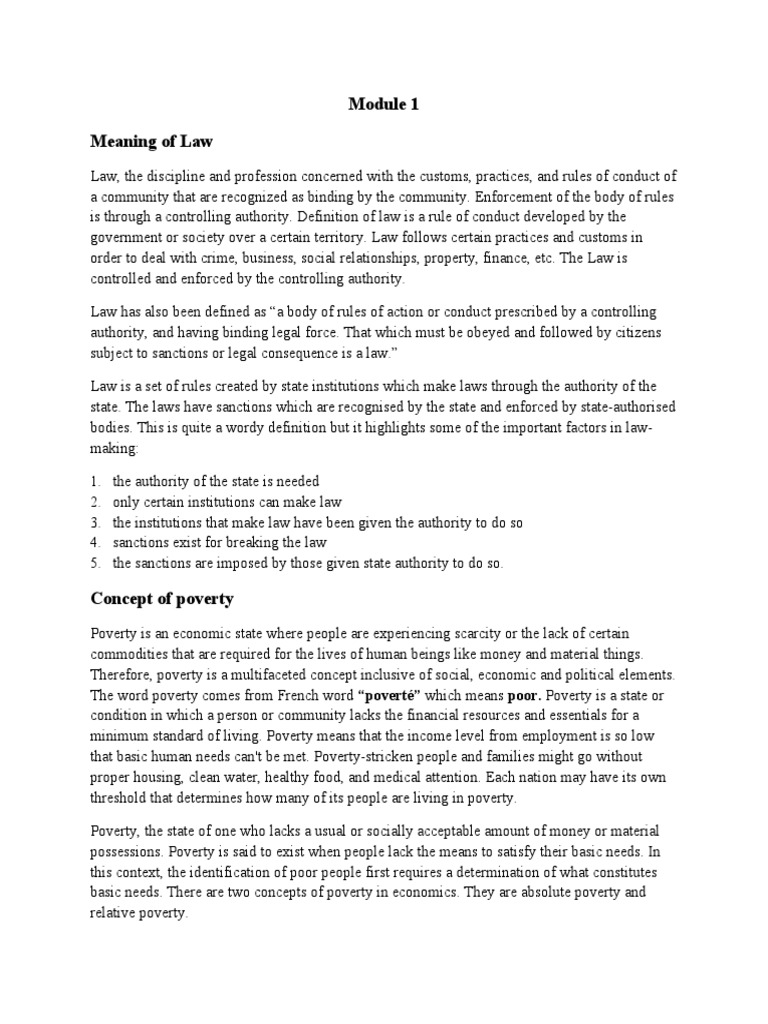 Module 1-1 | PDF | Poverty | Poverty & Homelessness