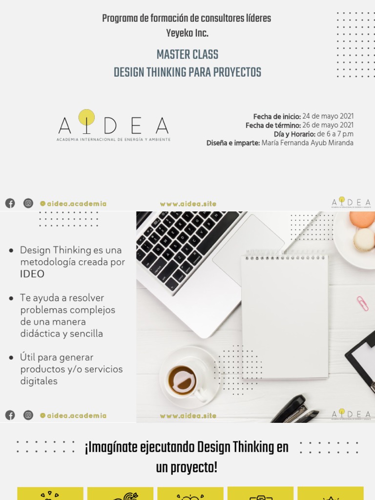 DESIGN THINKING-master Class | PDF | Crecimiento personal y profesional ...