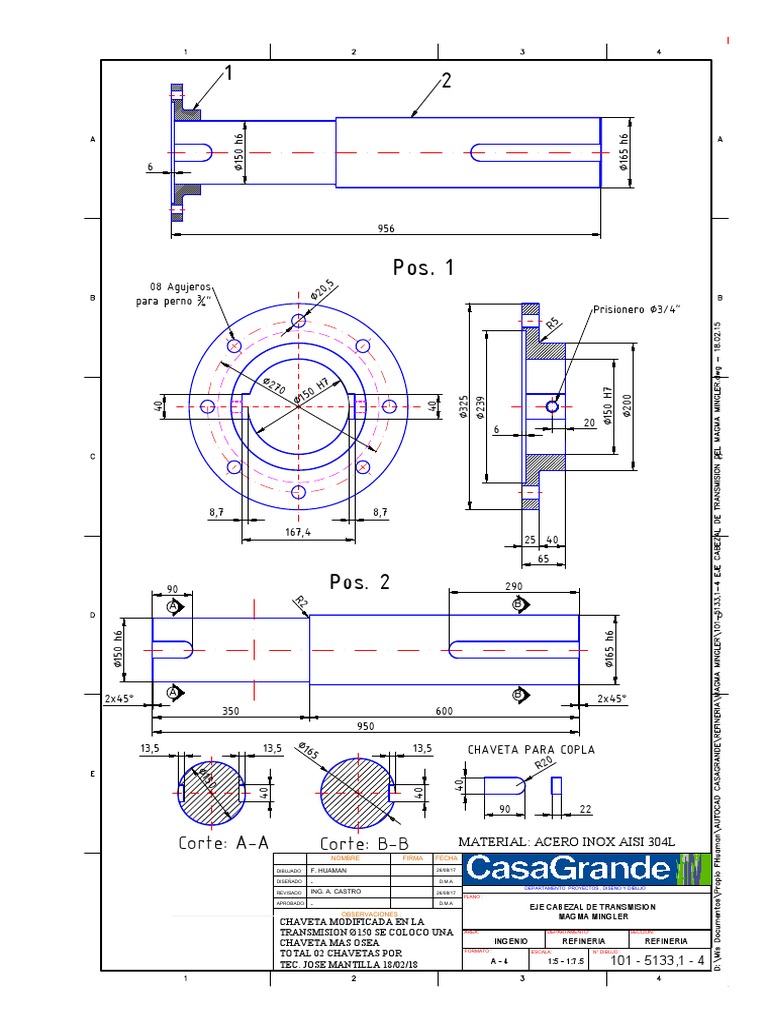 101-51331-4 Eje Cabezal de Transmision Del Magma Mingler | PDF