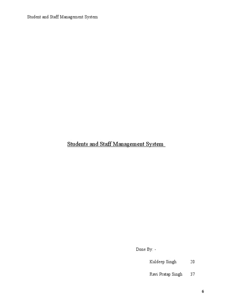 Students and Staff Management System | PDF | Class (Computer ...