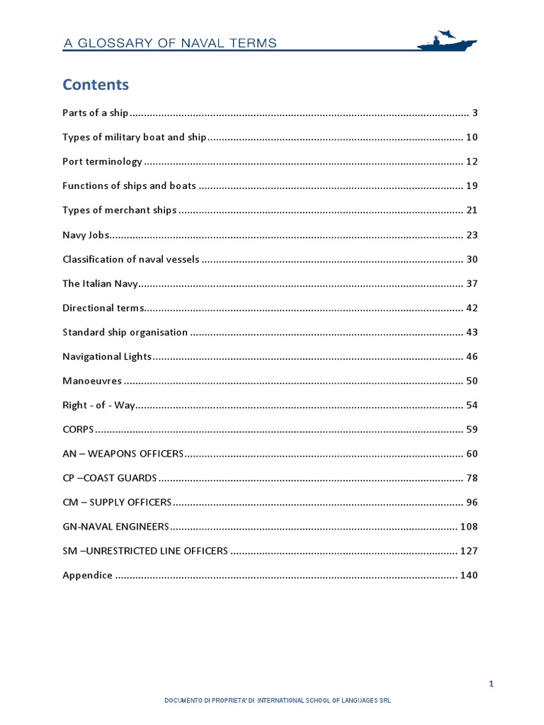 Naval Terms | PDF | Ships | Warships