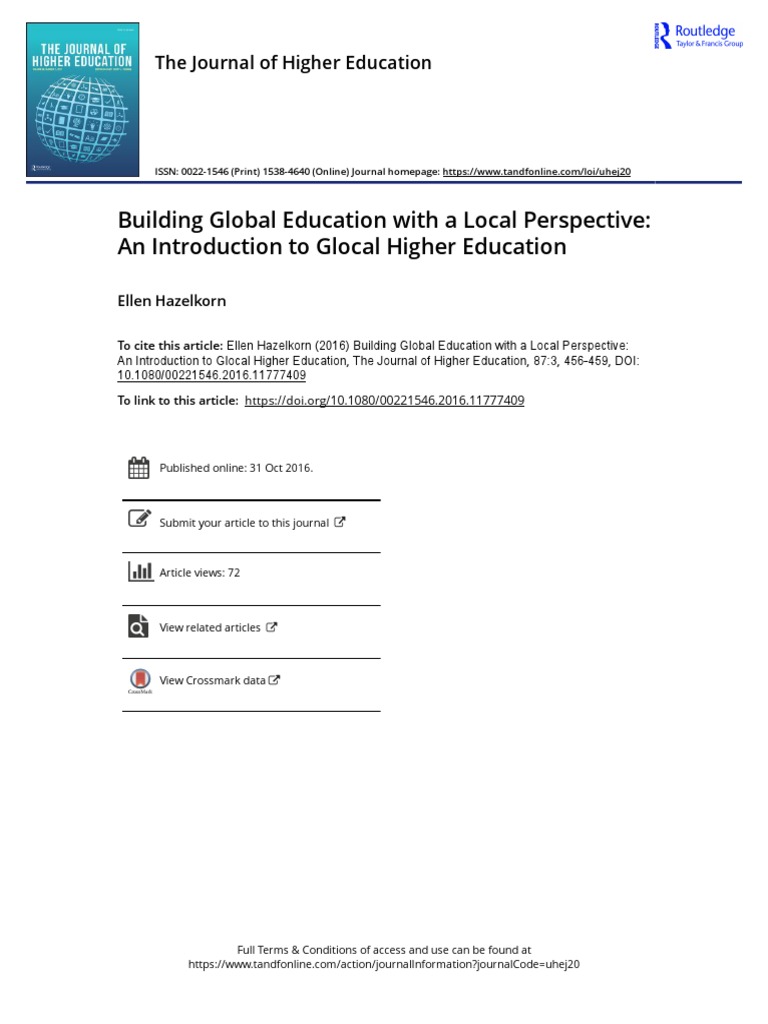Building Global Education With A Local Perspective An Introduction To ...