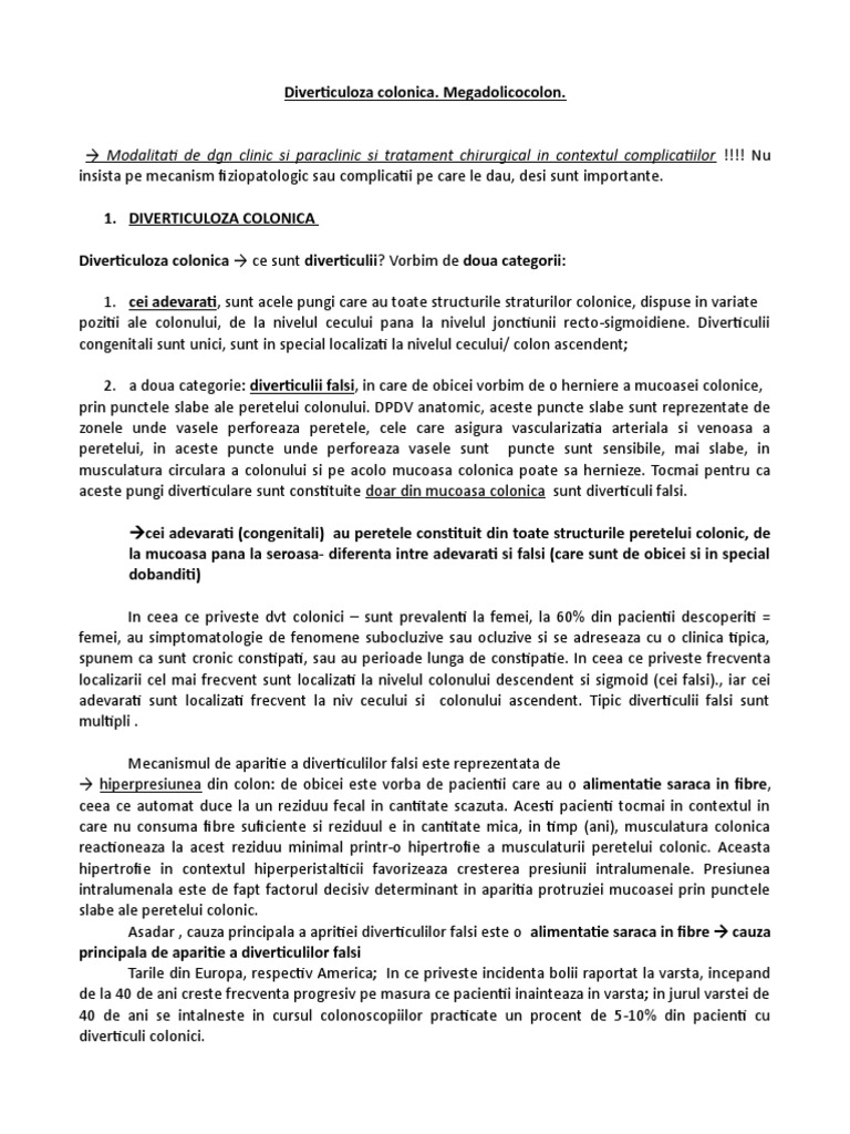 Diverticuloza Colonica | PDF