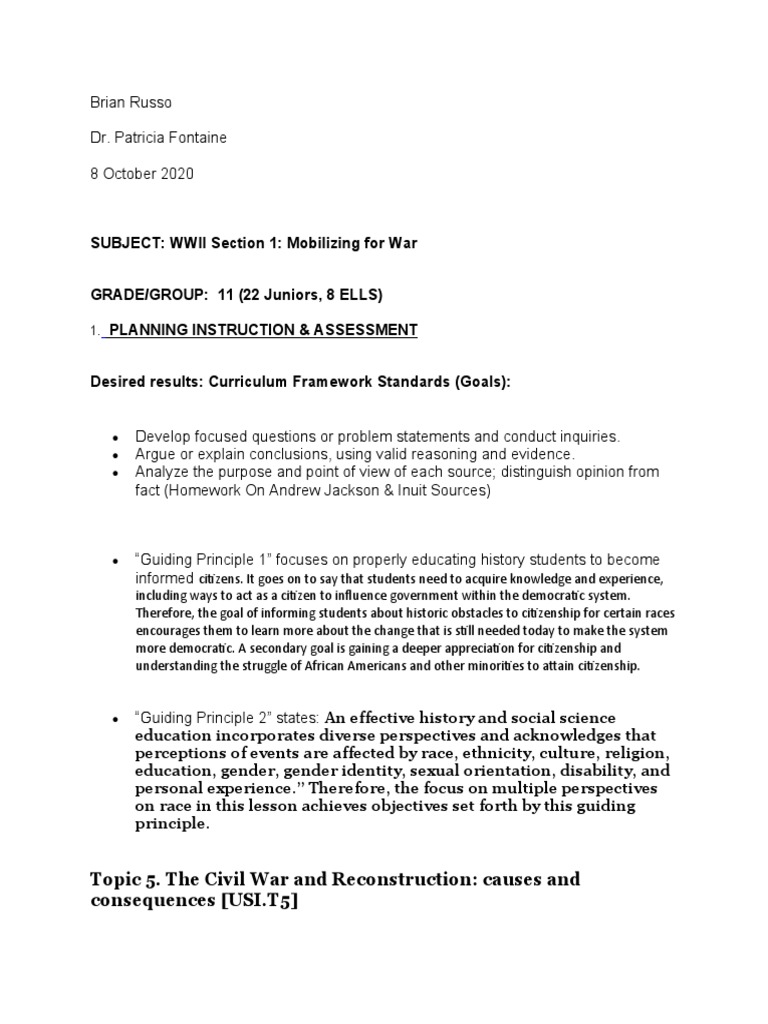 ADAPT Lesson Plan | PDF | Normandy Landings | Educational Assessment