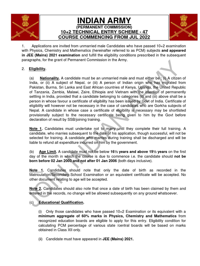 Notification TES-47 | PDF | Military Organization | Military Science