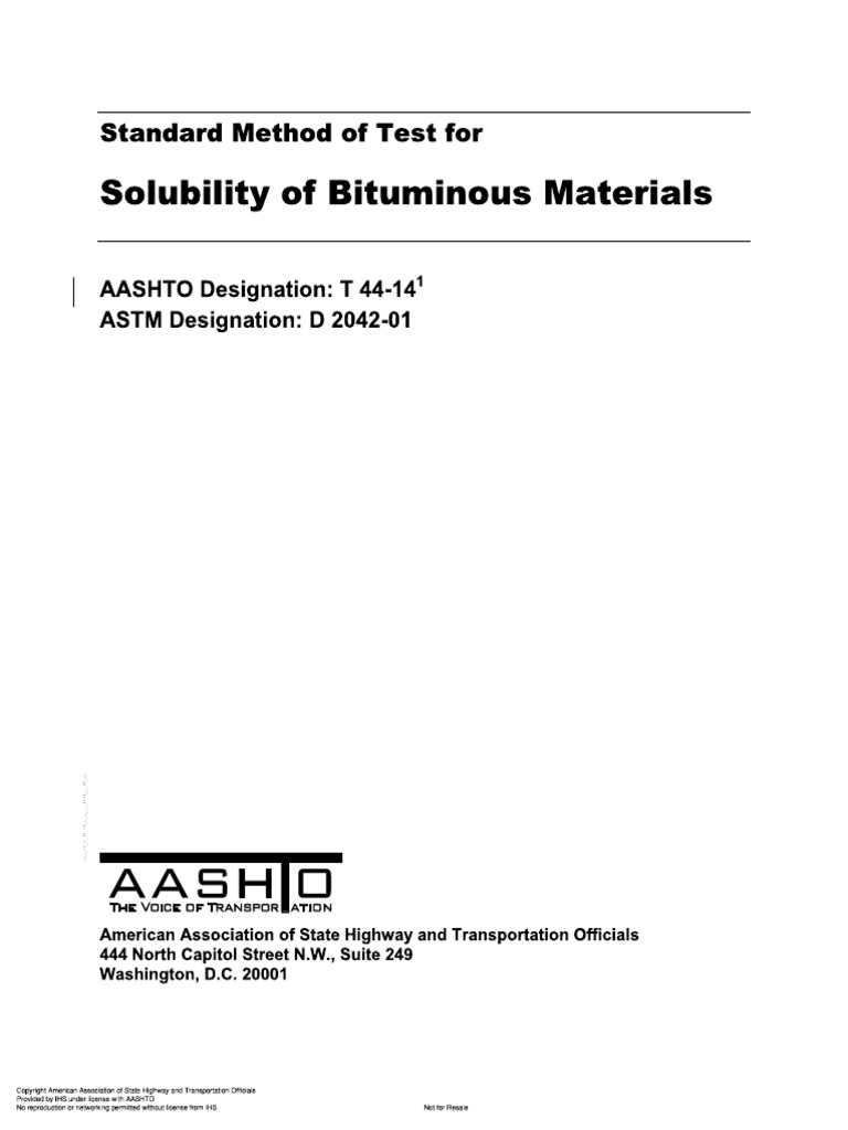 Aashto T 44-2014 | PDF