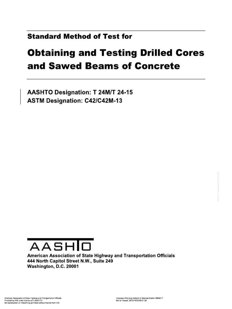 Aashto T 24-2015 | PDF