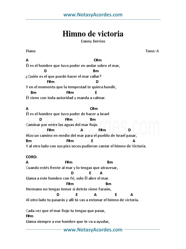 Himno de Victoria Danny Berrios | PDF