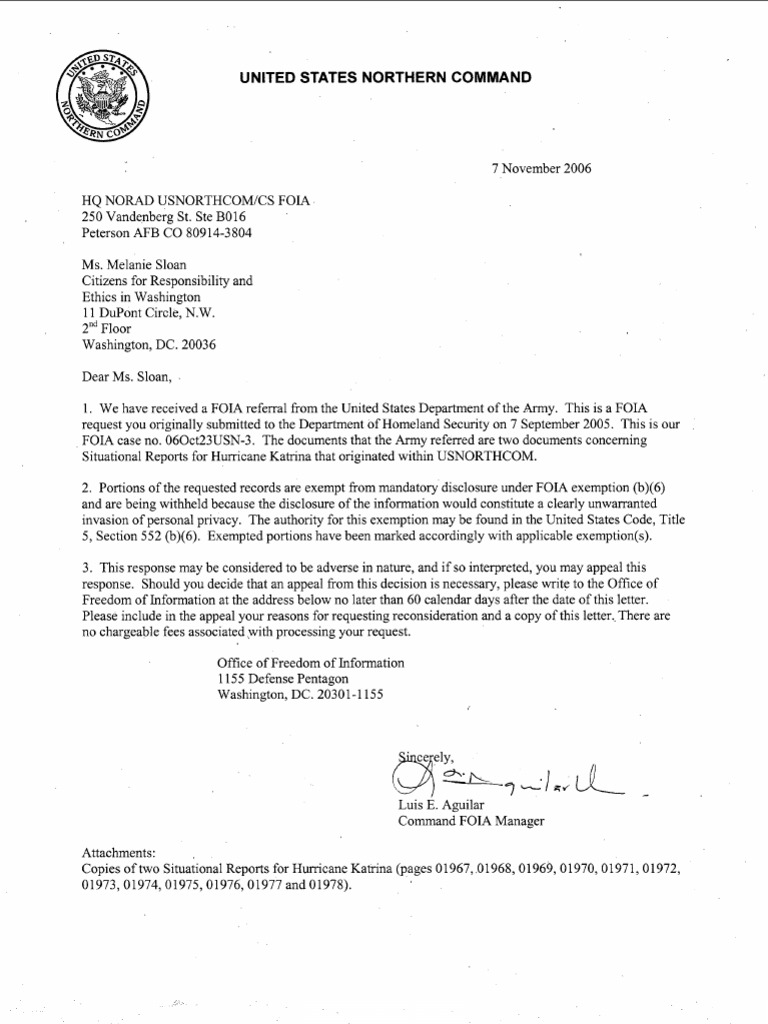 The Best Laid Plans: DHS Response To CREW Lawsuit: FEMA and Hurricane ...