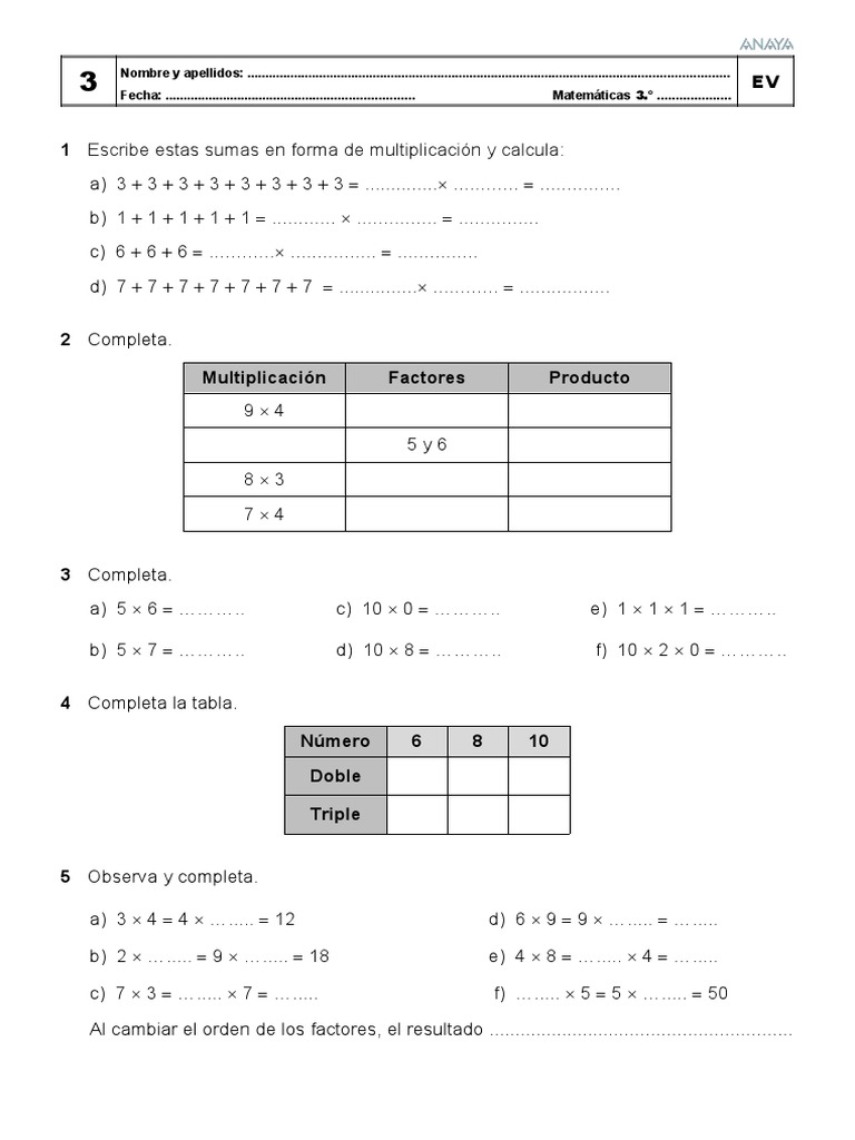 Mat3p U03 e | Descargar gratis PDF | Matemáticas