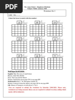 LKG Tracing & Coloring Worksheets | PDF