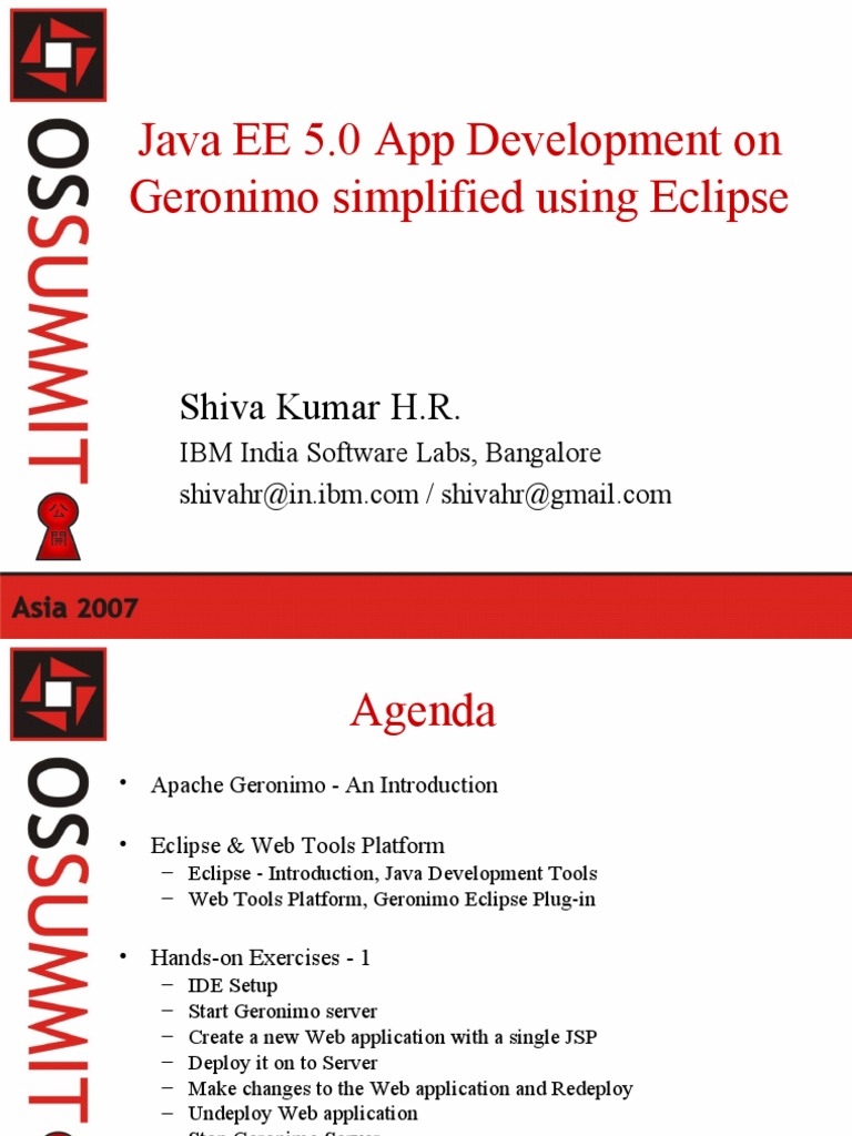 Java EE 5.0 App Development On Geronimo Simplified Using Eclipse | PDF | Eclipse (Software ...