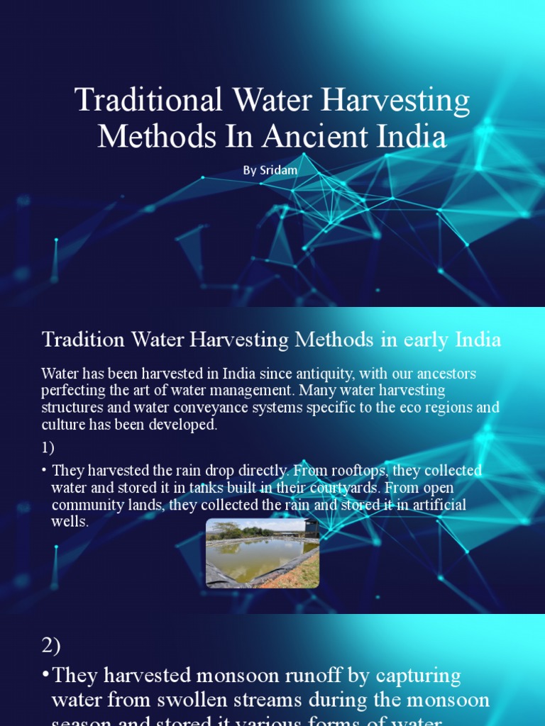 Traditional Water Harvesting Methods in Ancient India MNN | PDF