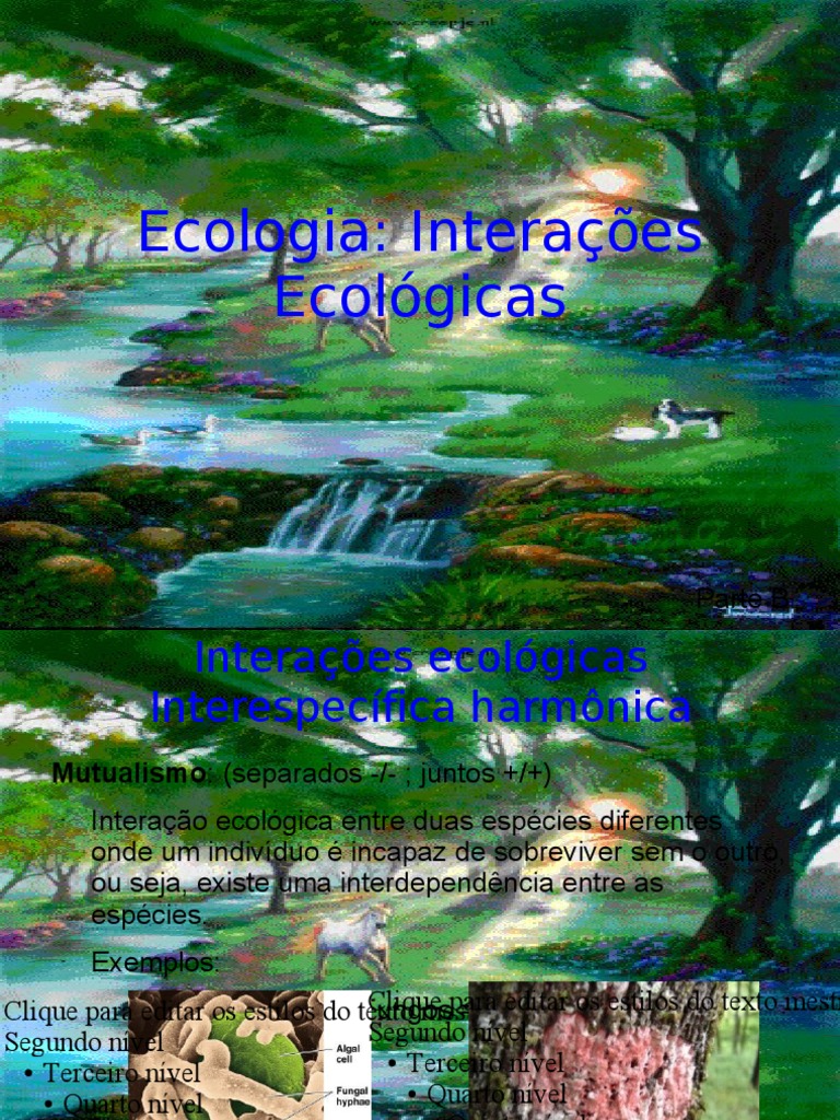Interações Ecológicas: Tipos e Exemplos | PDF | Parasitismo | Predação