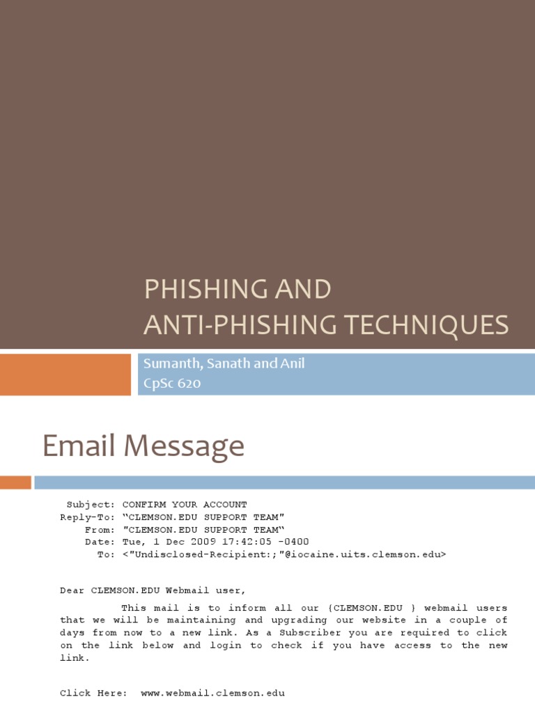 Phishing and Anti-Phishing | PDF | Phishing | Computer Science