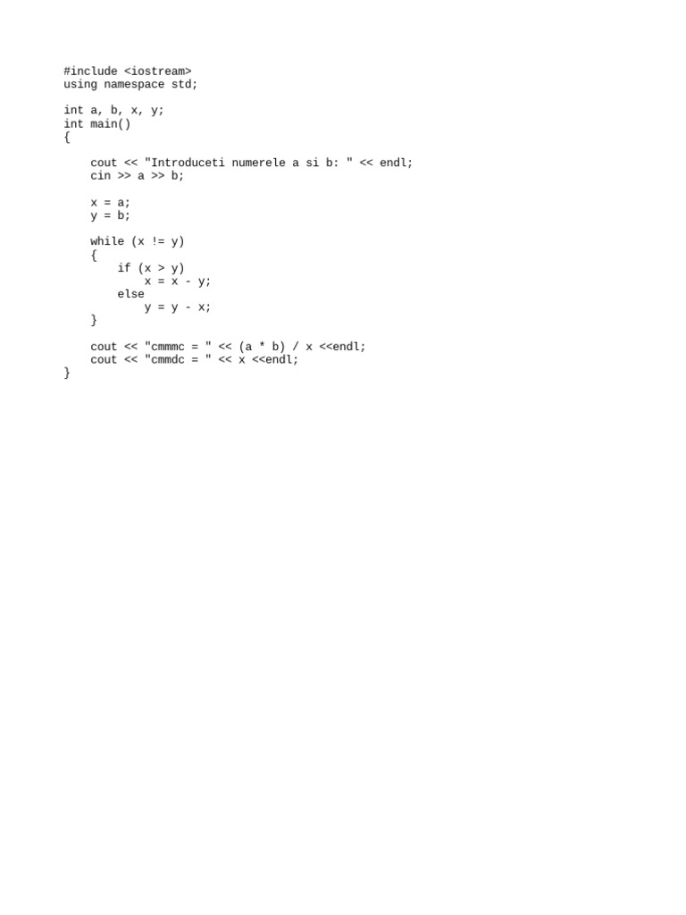 C++ Calculator for GCD and LCM | PDF | Computers | Technology & Engineering