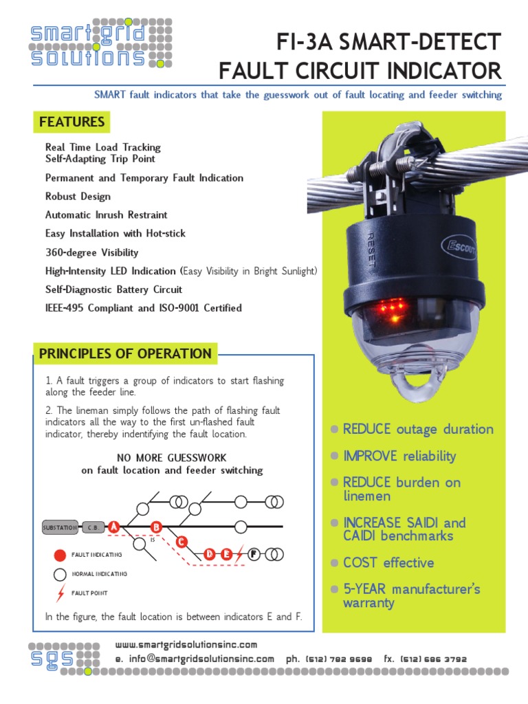 Smart Fault Indicator Overview | PDF | Electrical Substation | Physical ...