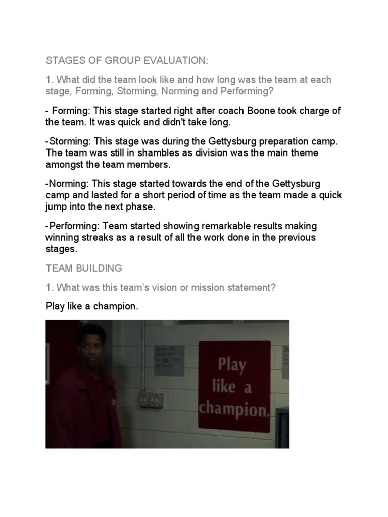 Remember The Titans | PDF | Leadership | Behavioural Sciences