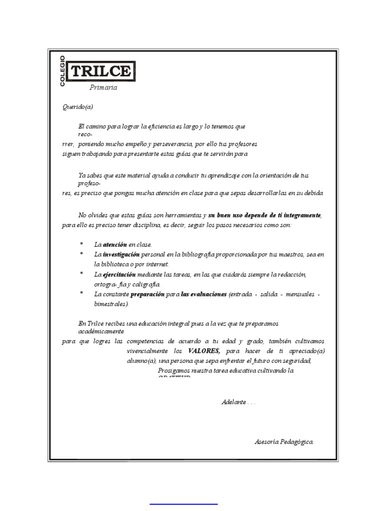 Un - Integ.1ero Prim | PDF | Educación primaria | Lingüística