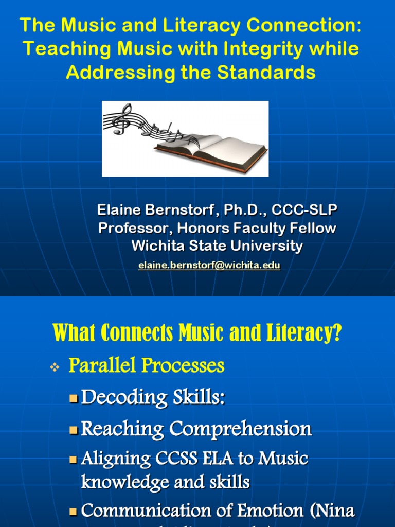Fdocuments - in - The Music and Literacy Connection Teaching Music Webs ...