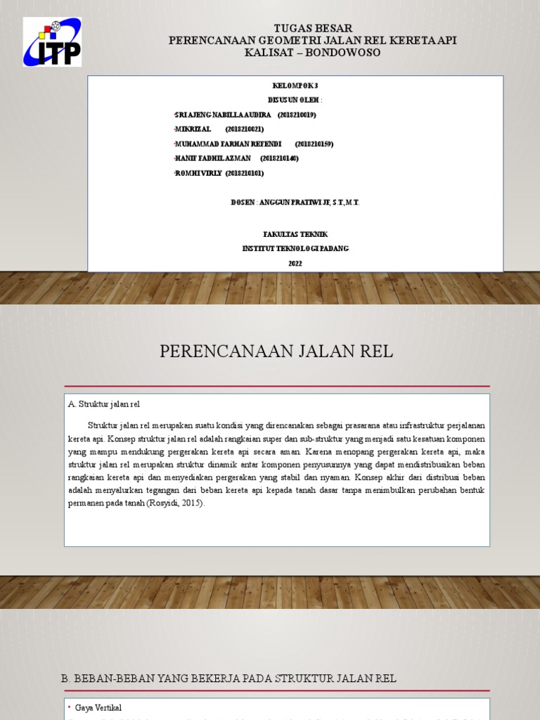 Perencanaan Geometri Jalan Rel Kereta Api Kalisat - Bondowoso Kel 3 | PDF
