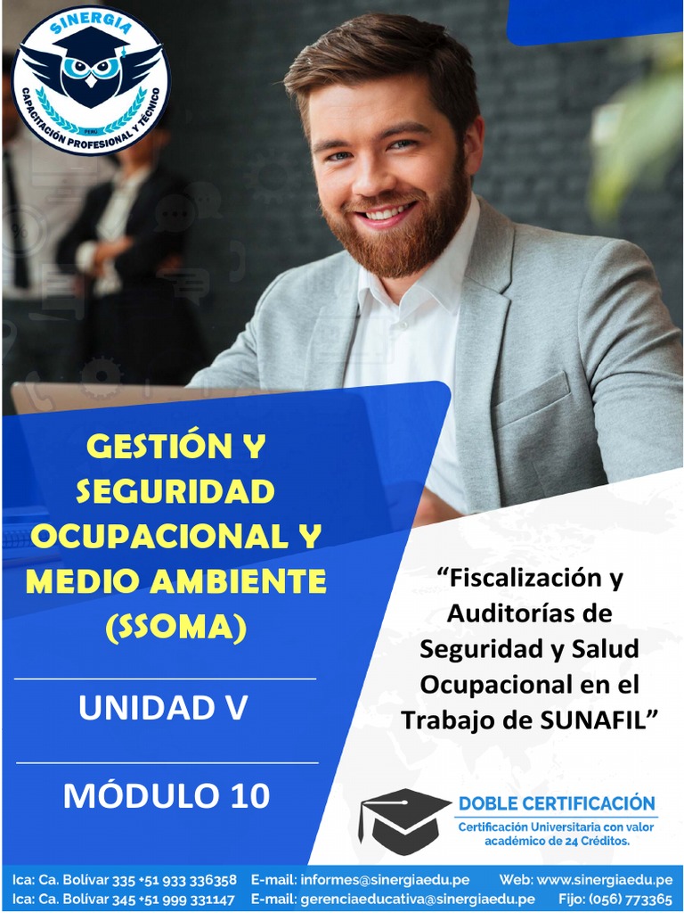 Modulo 10 - Gestión y Seguridad Ocupacional y Medio Ambiente (Ssoma ...