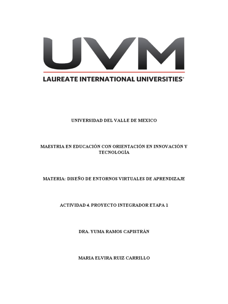 Actividad 4. Proyecto Integrador Etapa 1 - MERC | Descargar gratis PDF | Aprendizaje ...