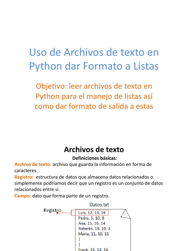 3,6 - 8. - Uso Archivos Python - Formato Salida - Control de Notas | PDF | Archivo de ...