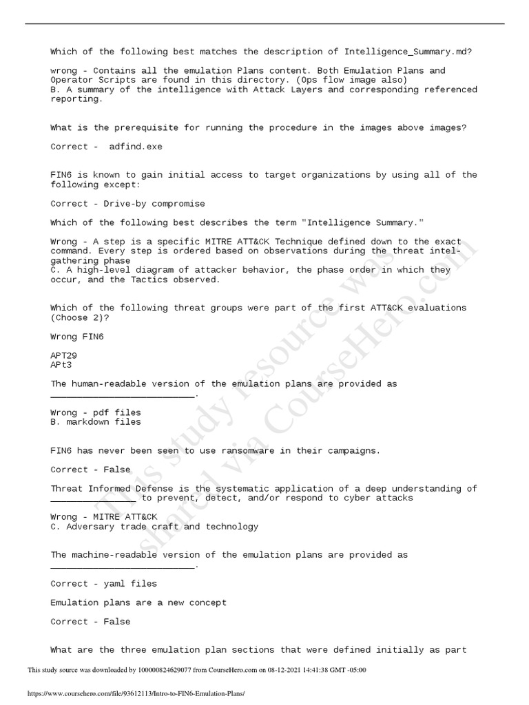 Intro To FIN6 Emulation Plans | PDF | Information Age | Computing